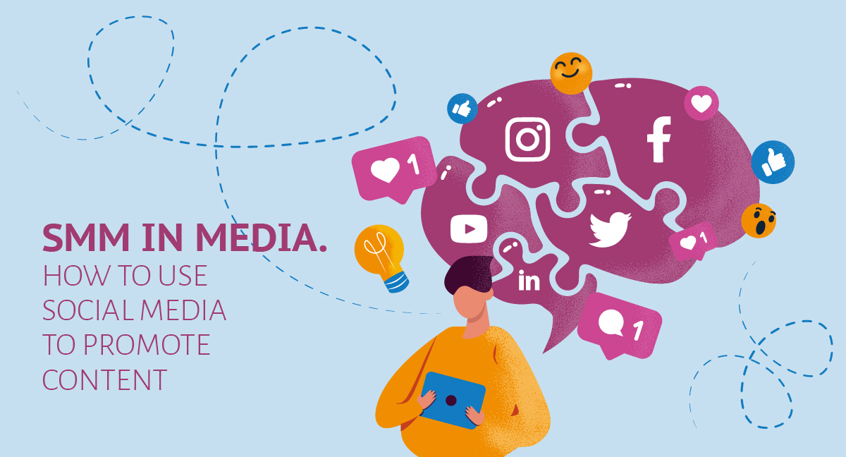 SMM in Media. How to Use Social Media to Promote Content - Cabar School